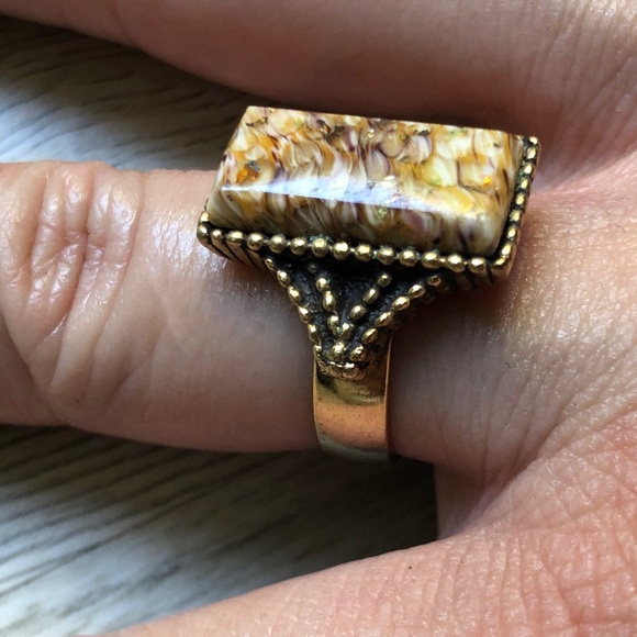 Jewelry | Vintage Emmons Opalescent Signed Adjustable Ring | Poshmark